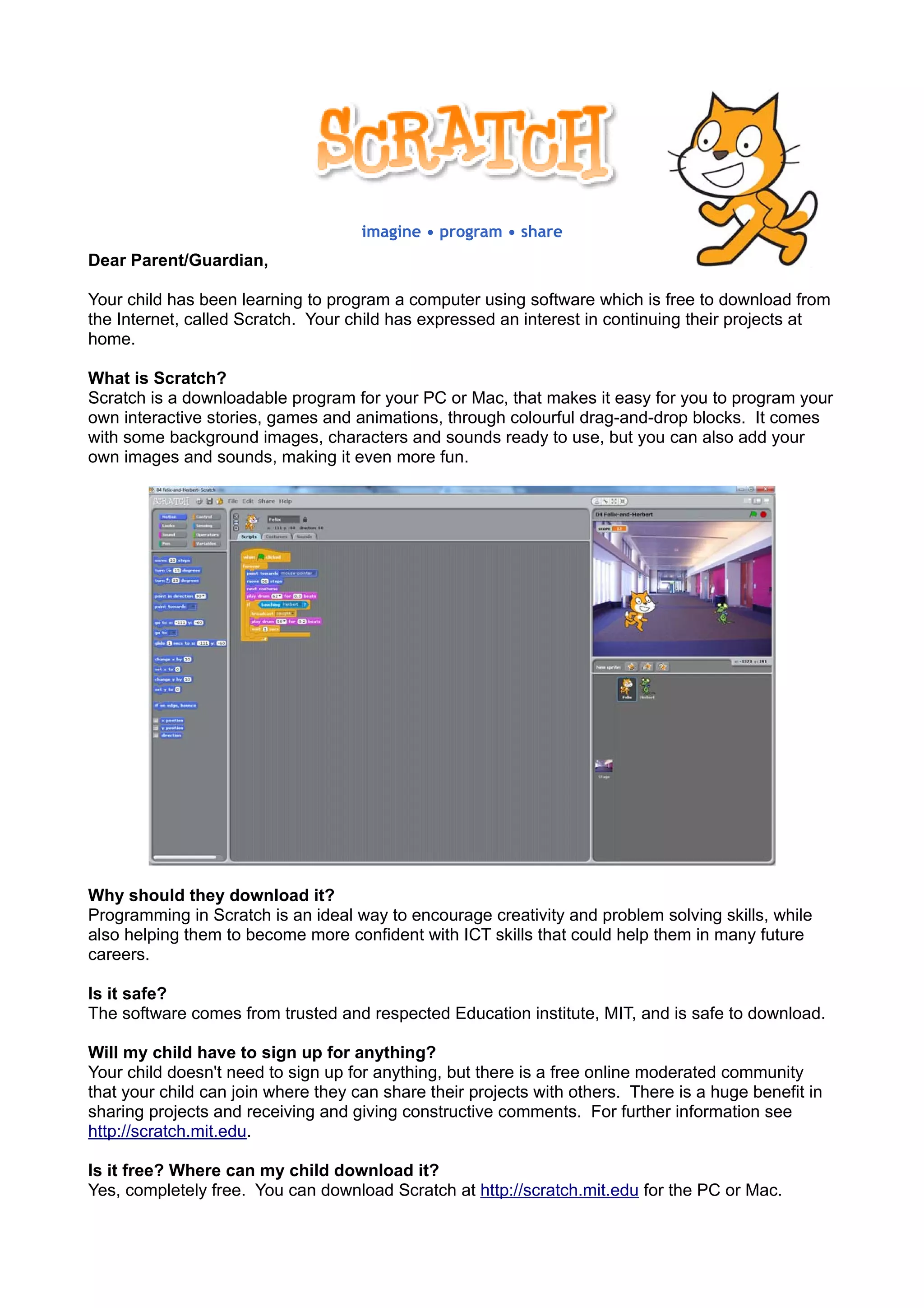 03 scratch introduction-letter_to_parents | PDF