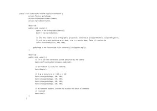 Implementing a Simple Game using libGDX | PDF | 3-D Graphics | Computer Software and Applications