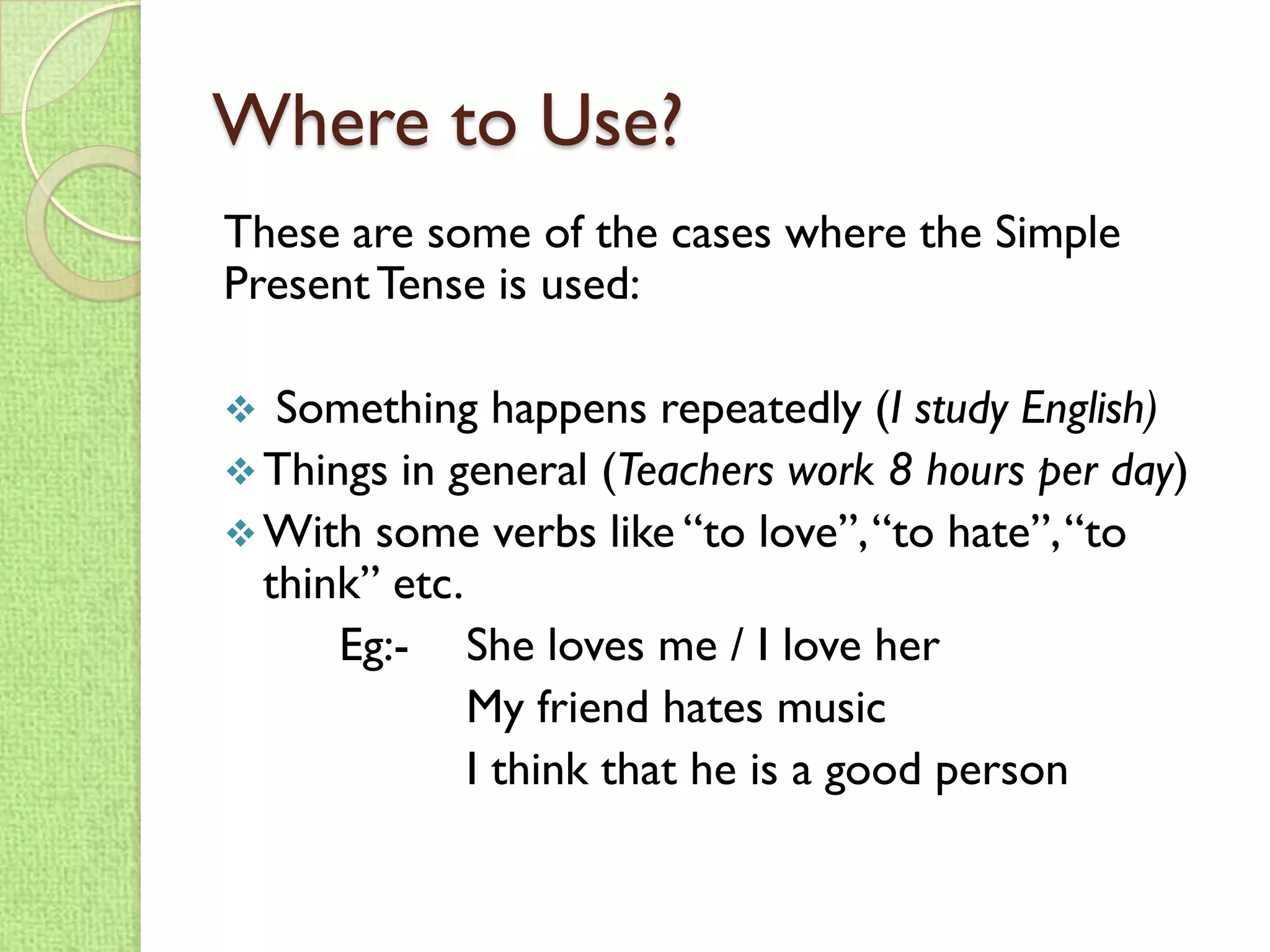 03. simple present tense | PPTX