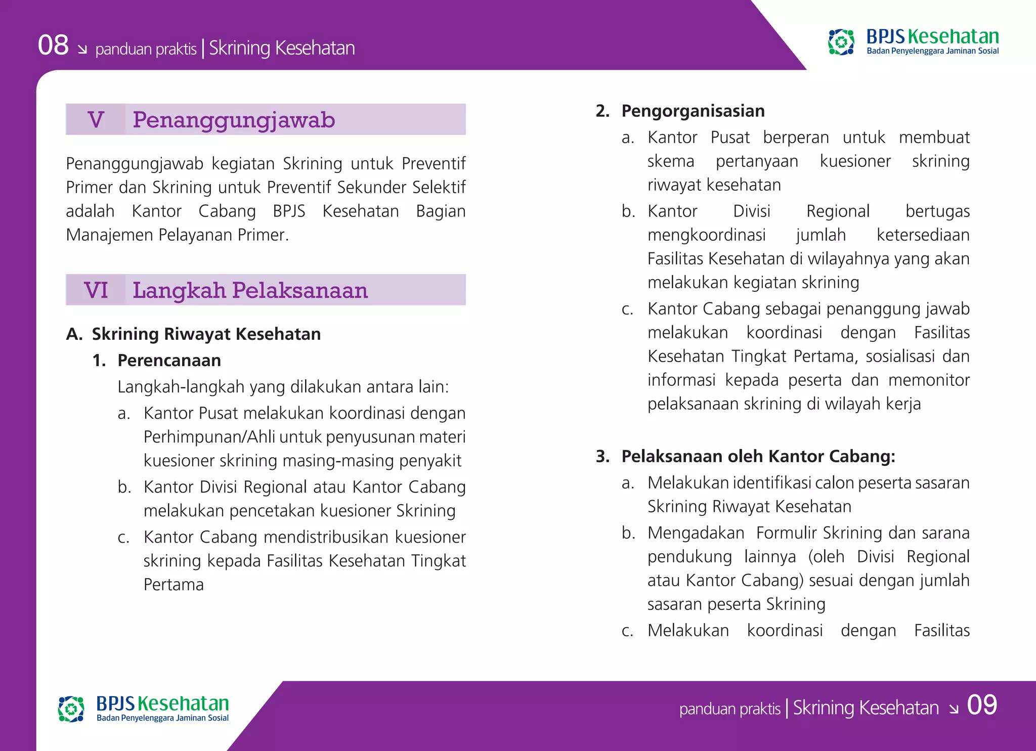 Buku Panduan Praktis BPJS Kesehatan - Skrining Kesehatan | PDF