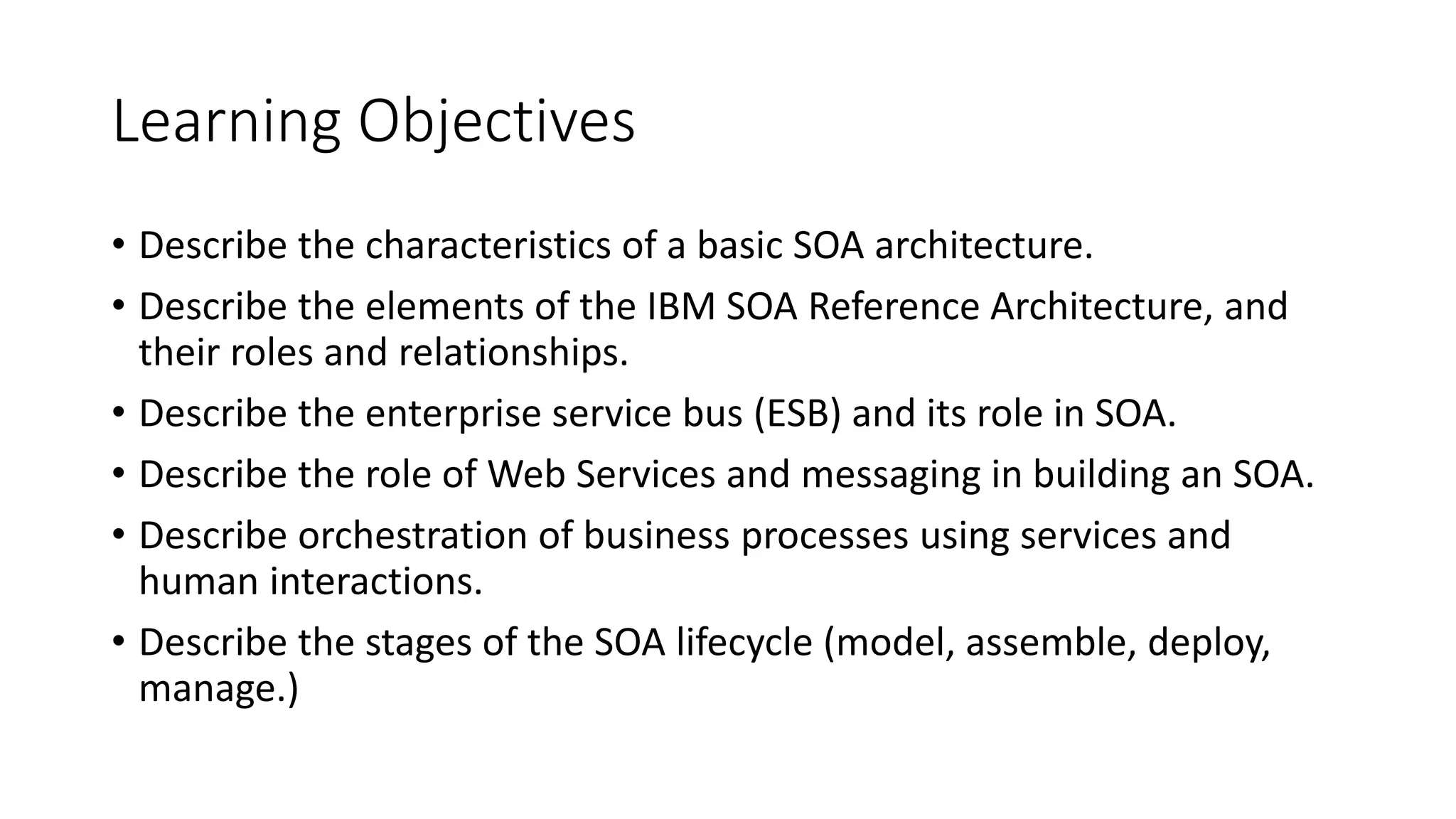 03 Service Oriented Architecture Series - Basic SOA Architecture | PPTX