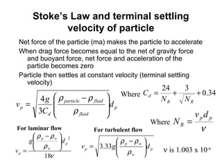 14 stokes law and grit separators | PPT