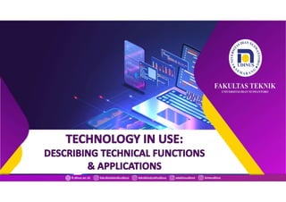 03 - Technology in Use - Describe Technical Function & Application 2022.pdf