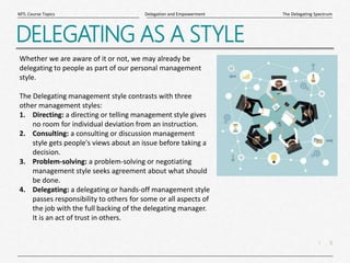 The Delegating Spectrum | PPT