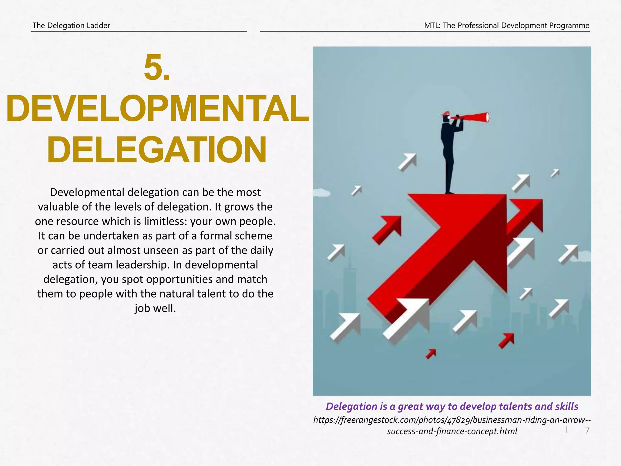 The Delegation Ladder | PPTX