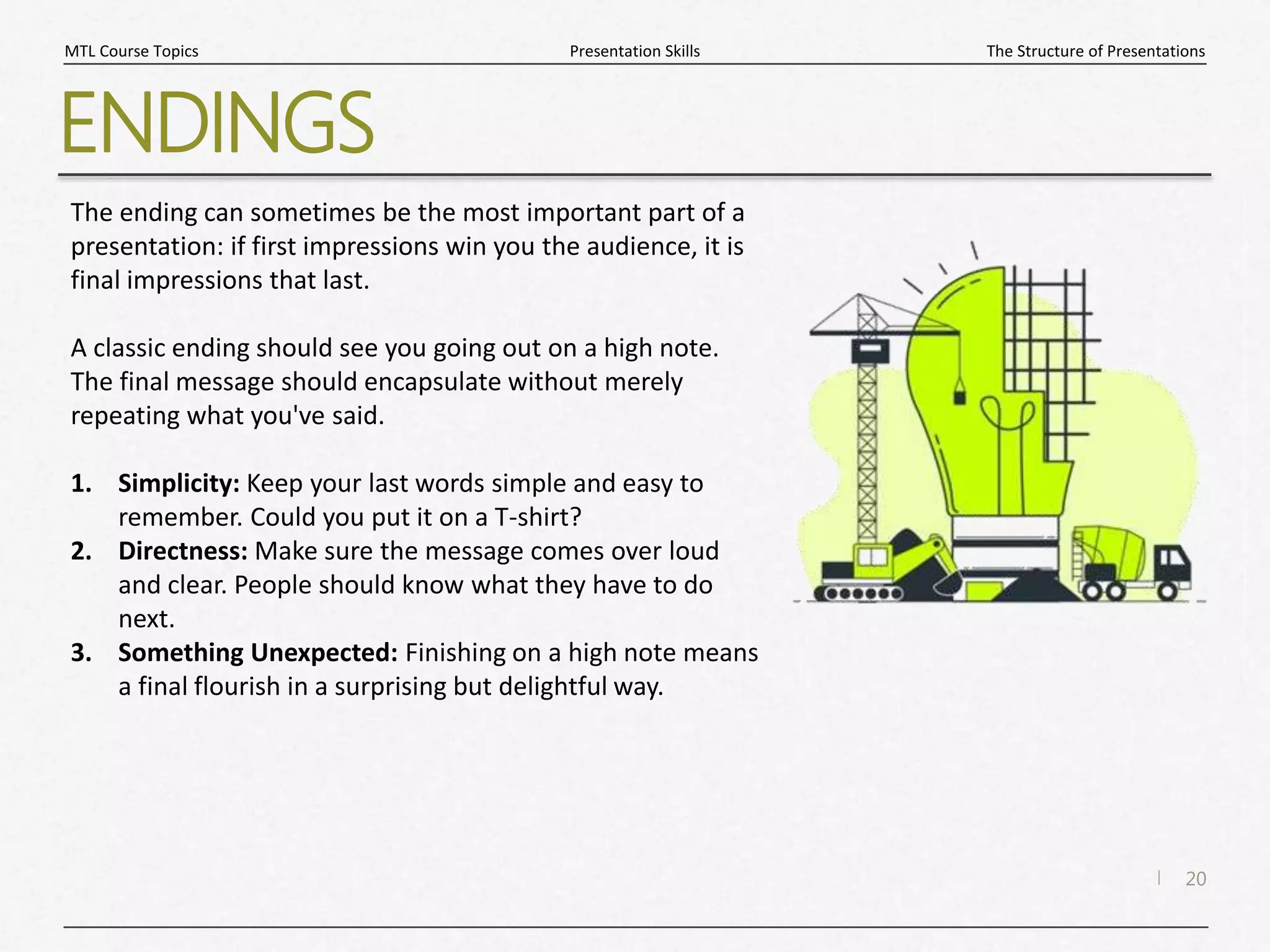 The Structure of Presentations | PPTX