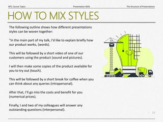 The Structure of Presentations | PPTX