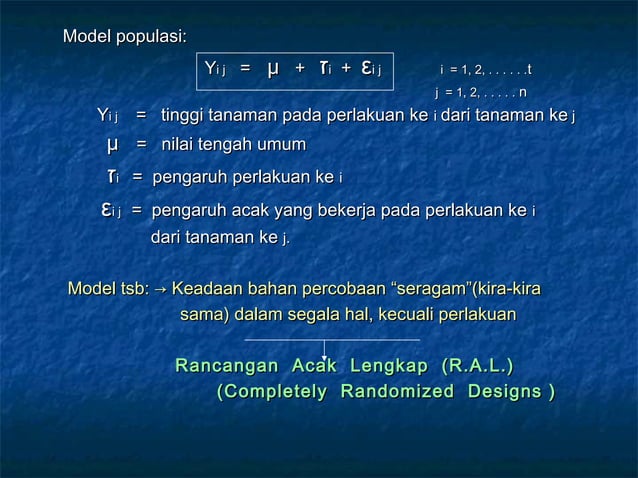 03. unsur dasar perancangan percobaan | PPT