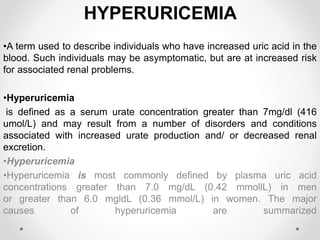 uric acid | PPTX