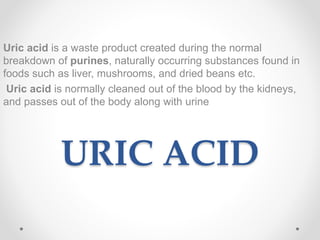 uric acid | PPT