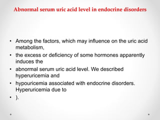 uric acid | PPTX