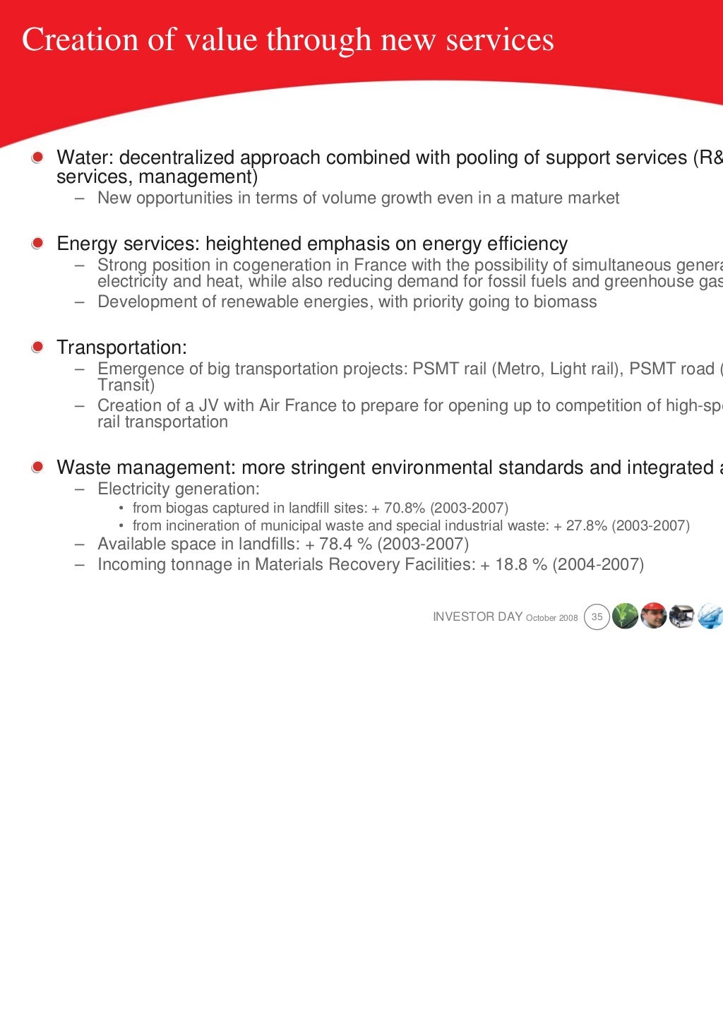 HP Presentation Strategy of Veolia