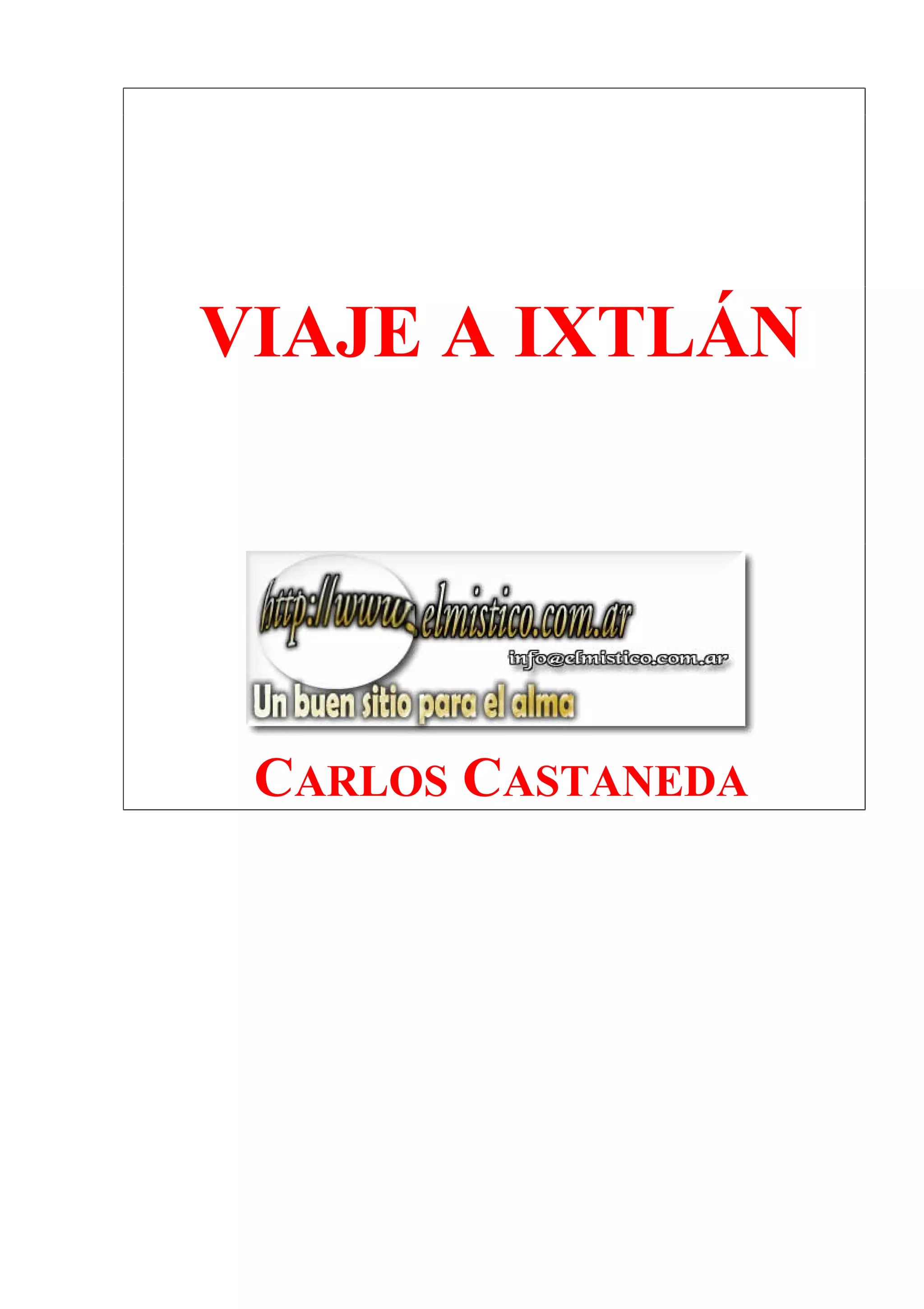 viaje a ixtlan | PDF