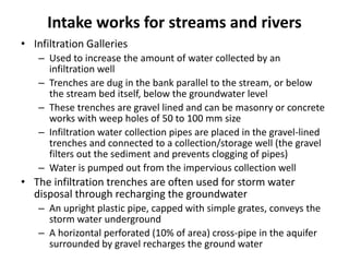 03 water sources-development-intake works | PPTX