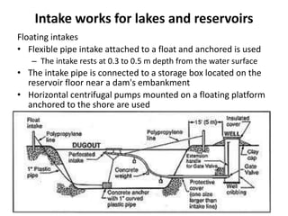 03 water sources-development-intake works | PPTX