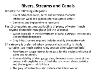 03 water sources-development-intake works | PPTX