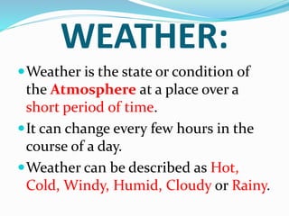 weather and climate | PPTX