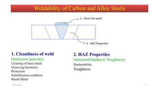 Welability of Carbon and alloy steel -2.pptx
