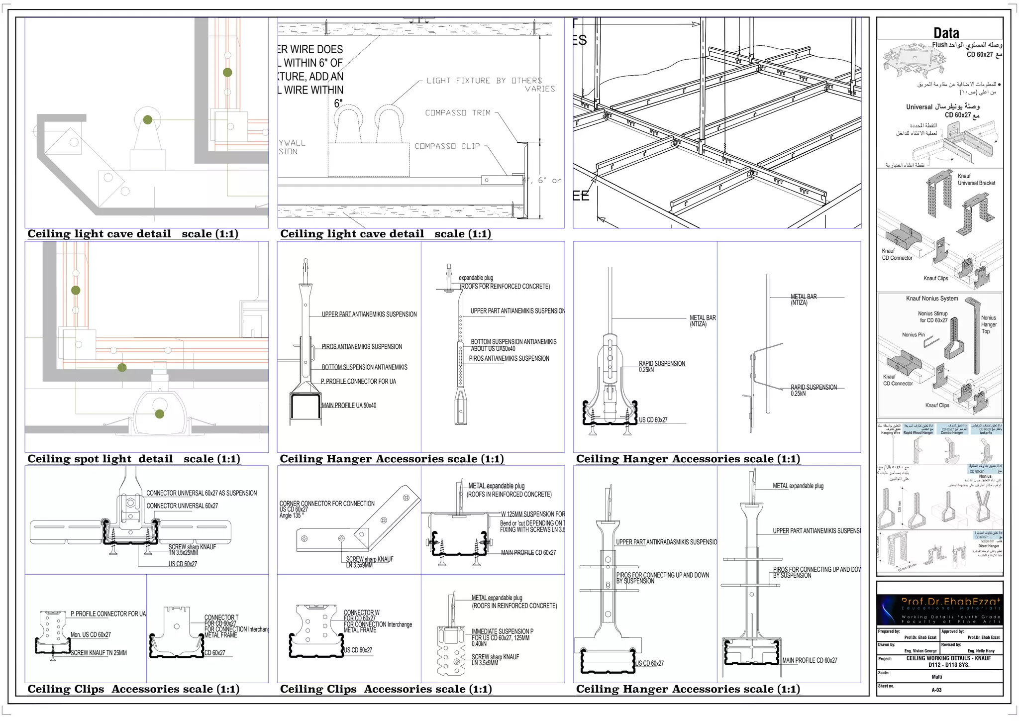 03-working details-ceiling-by Prof Dr. Ehab Ezzat 2018 | PDF | Home ...