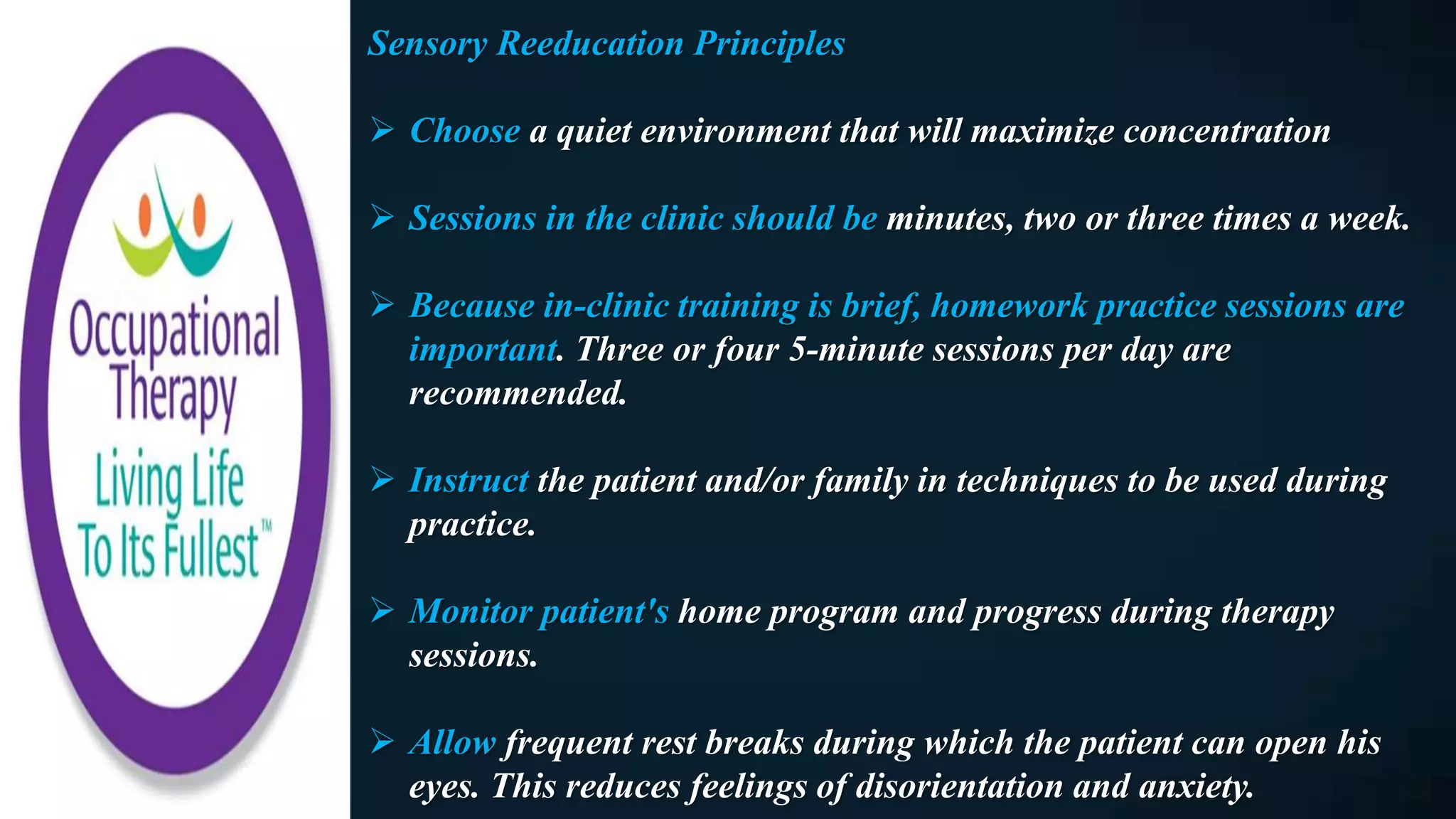 Occupational Therapy Sensory Testing and Intervention | PPTX