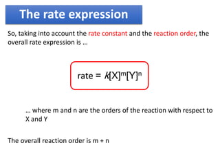 Rate Expression and Order of Reaction | PPTX