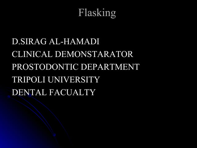 03 01 01_45-(flasking and processing complete denture) | PPT | Dental ...