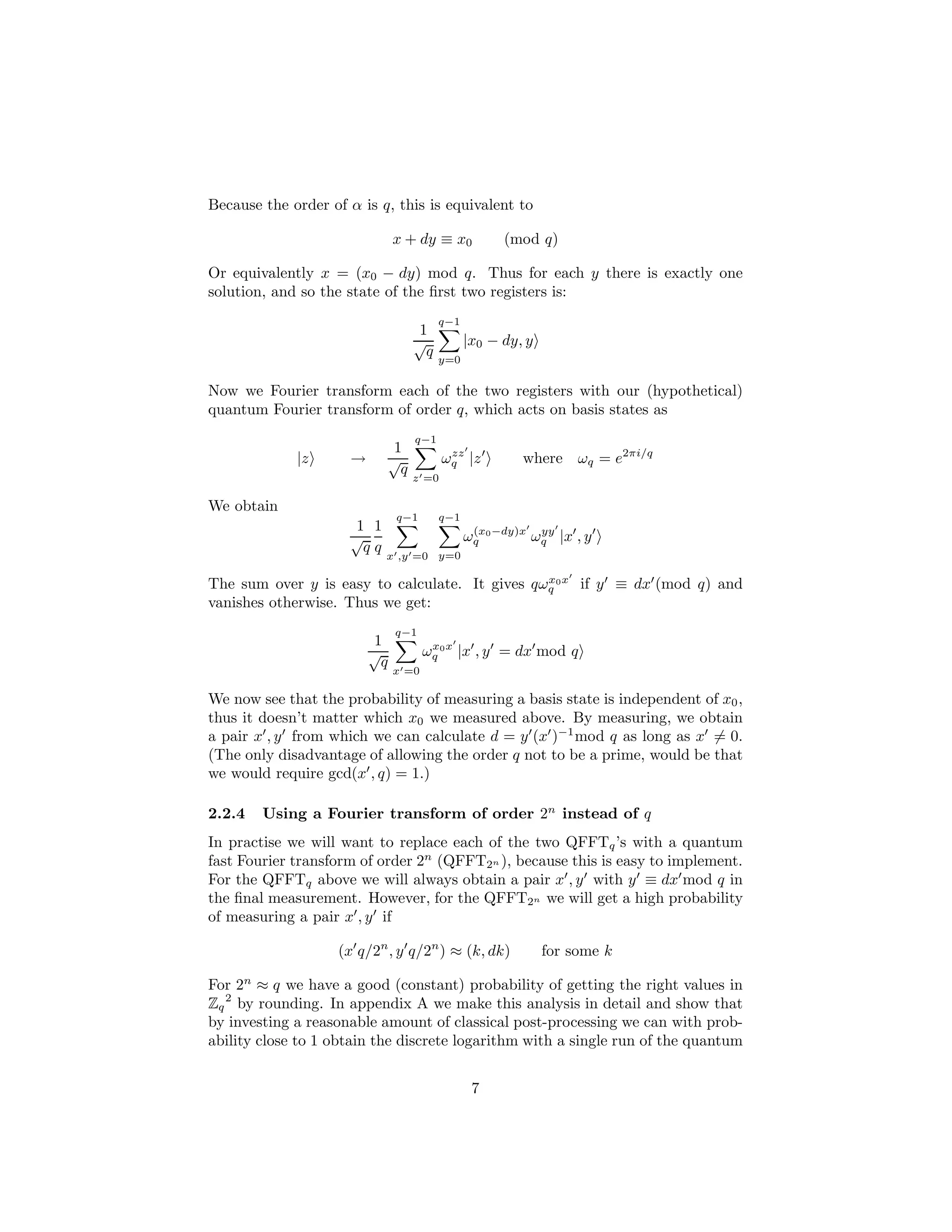 Shor's discrete logarithm quantum algorithm for elliptic curves | PDF
