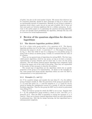 Shor's discrete logarithm quantum algorithm for elliptic curves | PDF