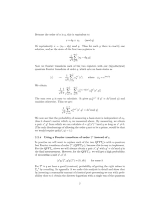 Shor's discrete logarithm quantum algorithm for elliptic curves | PDF