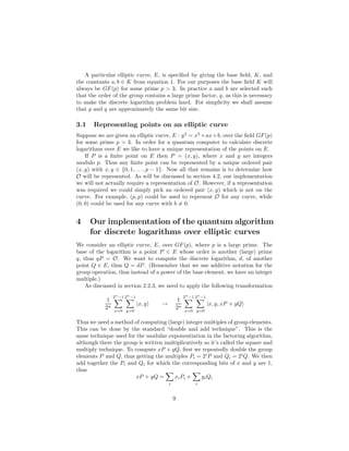Shor's discrete logarithm quantum algorithm for elliptic curves | PDF