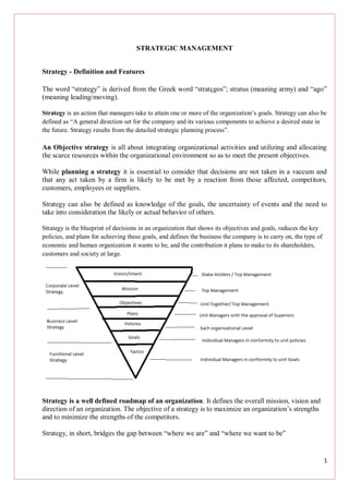 Notes on Strategic Management | PDF