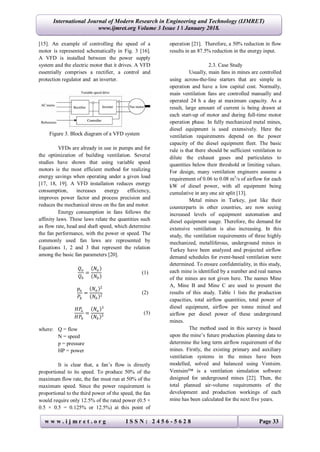 Implementation of Variable Frequency Drive on Underground Main Fans for Energy Savings—Case ...