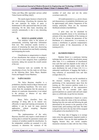 Text Classification in the Field of Search Engines | PDF