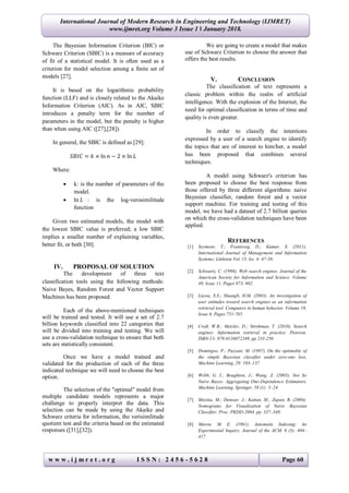 Text Classification in the Field of Search Engines | PDF