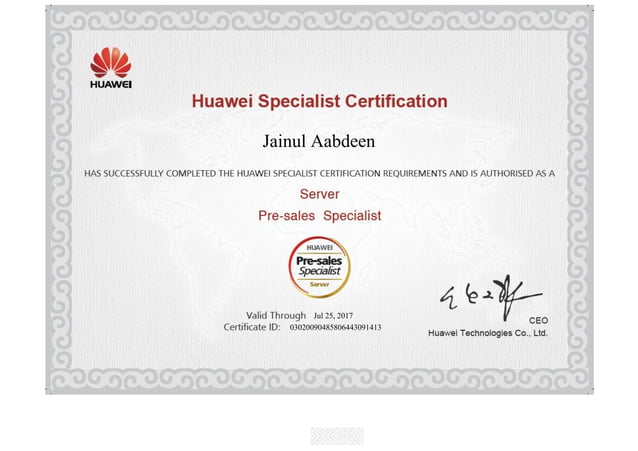 Huawei Specialist certificate | PDF