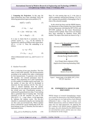 Classification with Random Forest Based on Local Tangent Space Alignment and Neighborhood ...