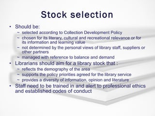 Guidance on the management of controversial material in public libraries | PPT