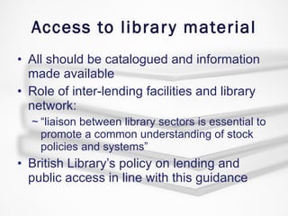 Guidance on the management of controversial material in public libraries | PPT