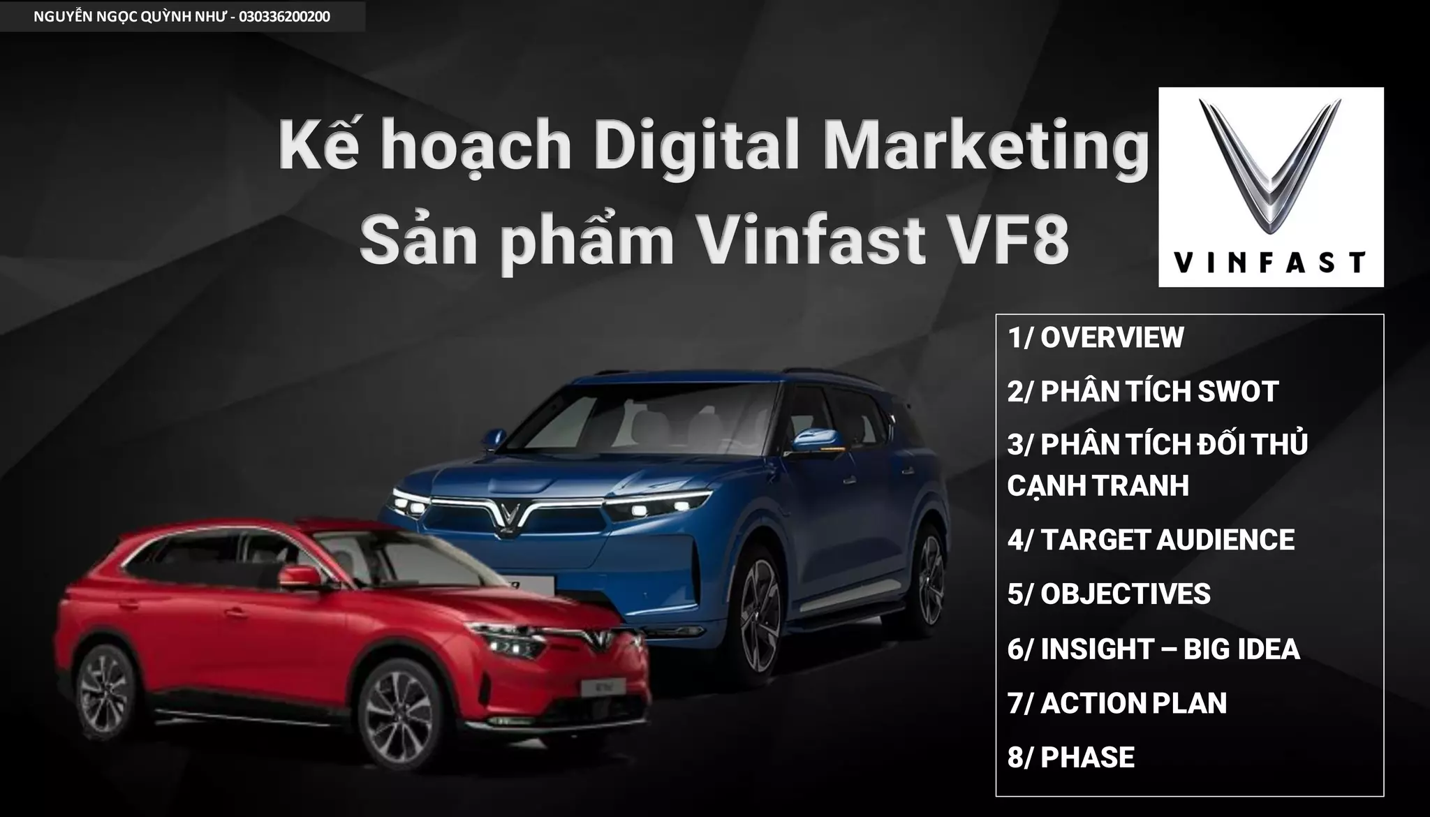Kế Hoạch Digital Marketing Vinfast VF8 | PDF