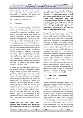 Comparative Analysis of High Speed Craft Hydrodynamic Characterization Algorithms | PDF