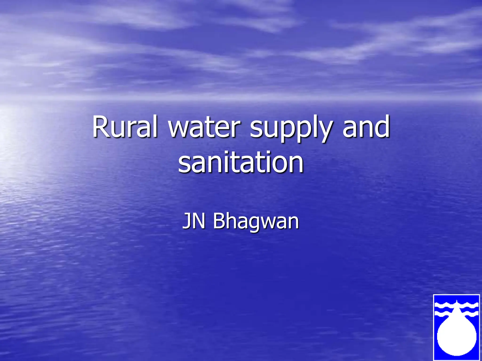 Rural water supply.ppt presnetation for civil engineering projects | PPT