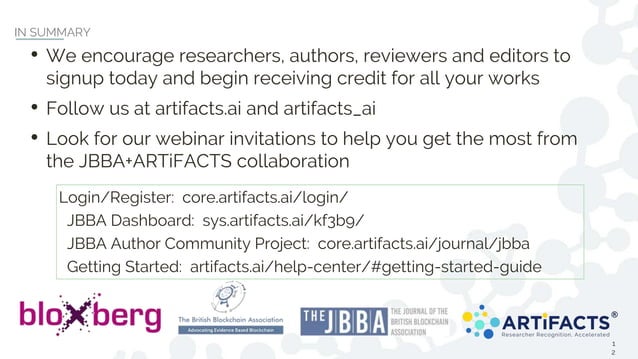 ARTiFACTS, Emma Boswood | PPT