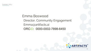 ARTiFACTS, Emma Boswood | PPT