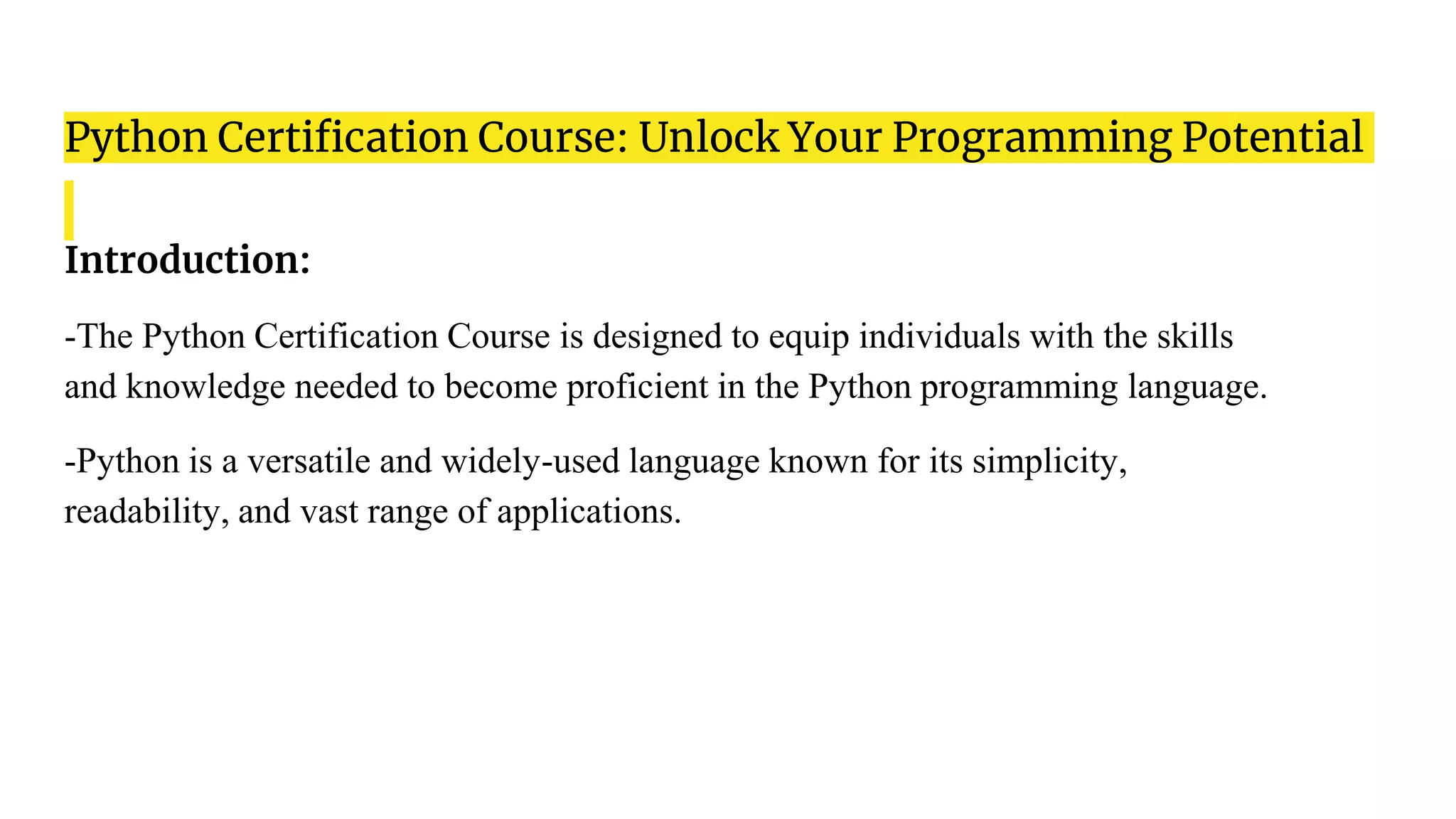 PYTHON CERTIFICATION COURSE-IKEEN TECHNOLOGIES | PPT