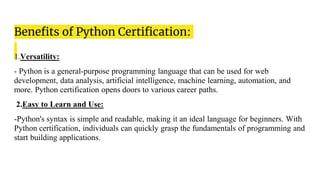 PYTHON CERTIFICATION COURSE-IKEEN TECHNOLOGIES | PPT