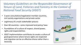 Land Tenure Security, Migration and the Voluntary Guidelines on the ...