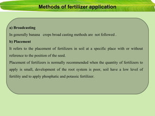 Methods of Fertilizer Application | PPT