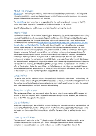 Bugs Found by LibreOffice in PVS-Studio | PDF | Operating Systems | Computer Software and ...