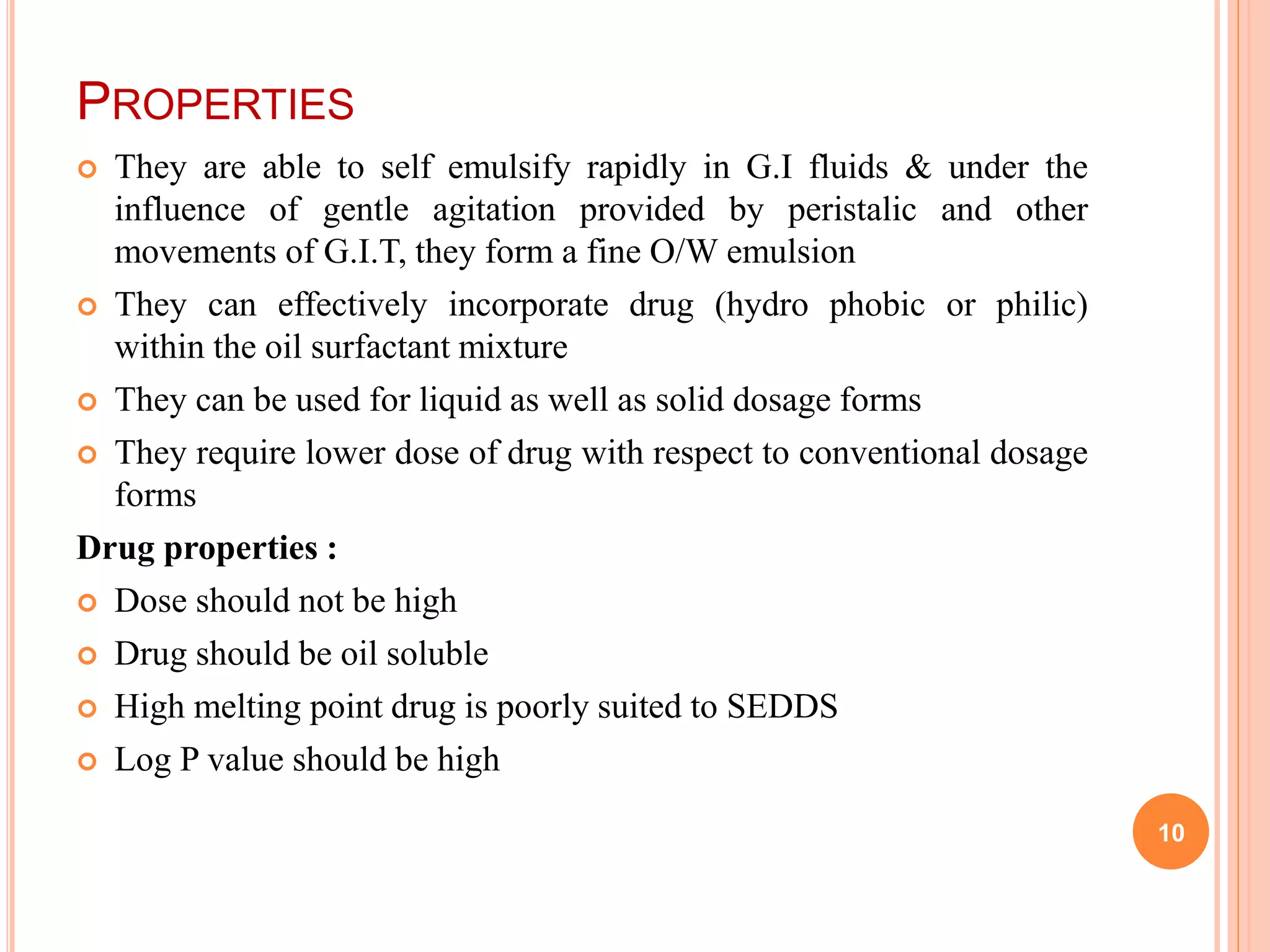 Self emulsifying drug delivery system | PPT