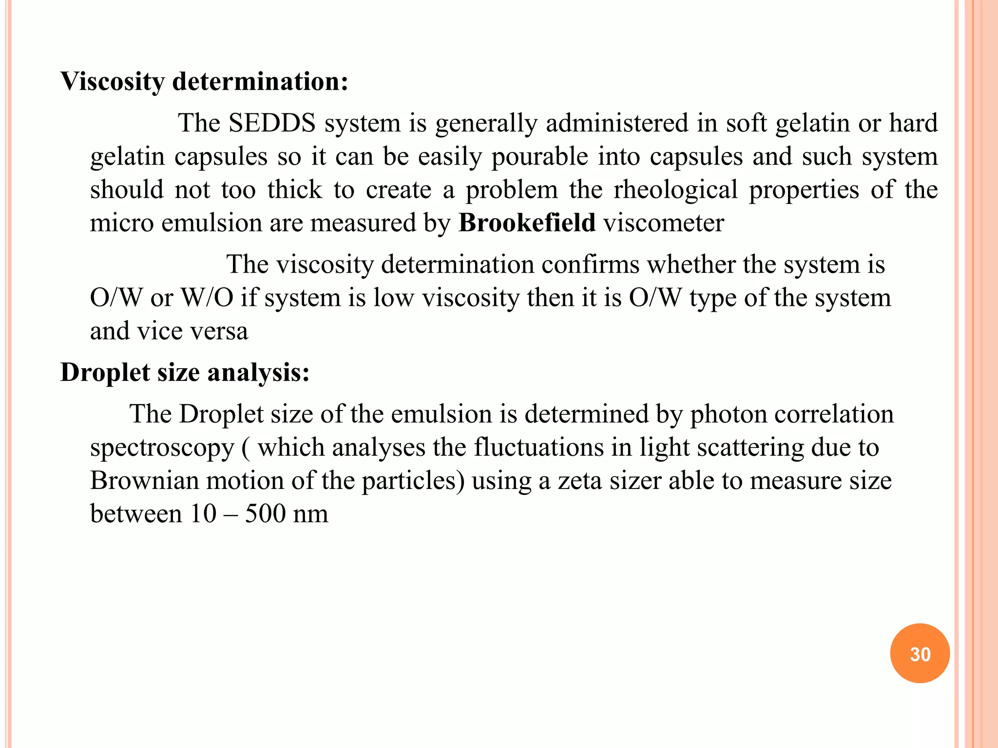 Self emulsifying drug delivery system | PPT